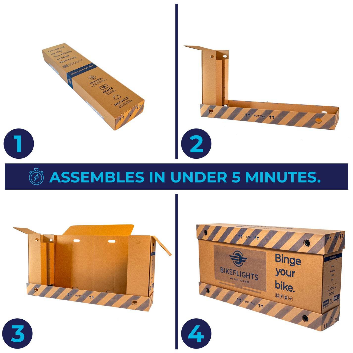 Bike Shipping Box - Bicycle Shipping Boxes - Bike Box Large ...